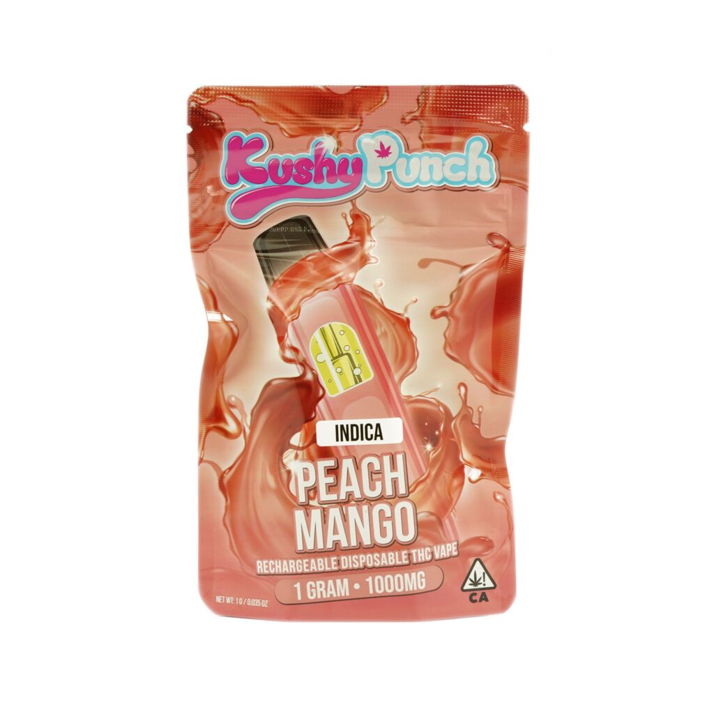 Buy Kushy Punch Peach Mango Disposable Vape | Quick Delivery | Order ...