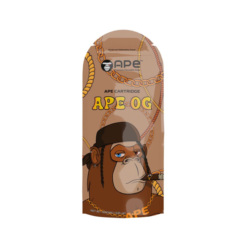 APE Premium Cannabis Ape OG 1g Cartridge Premium Quality