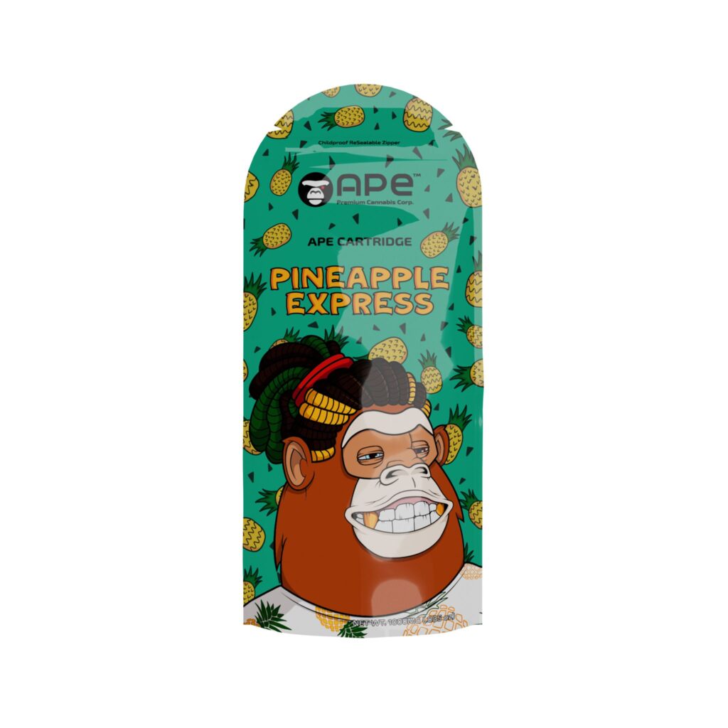 APE Premium Pineapple Express 1g Cartridge Premium Quality