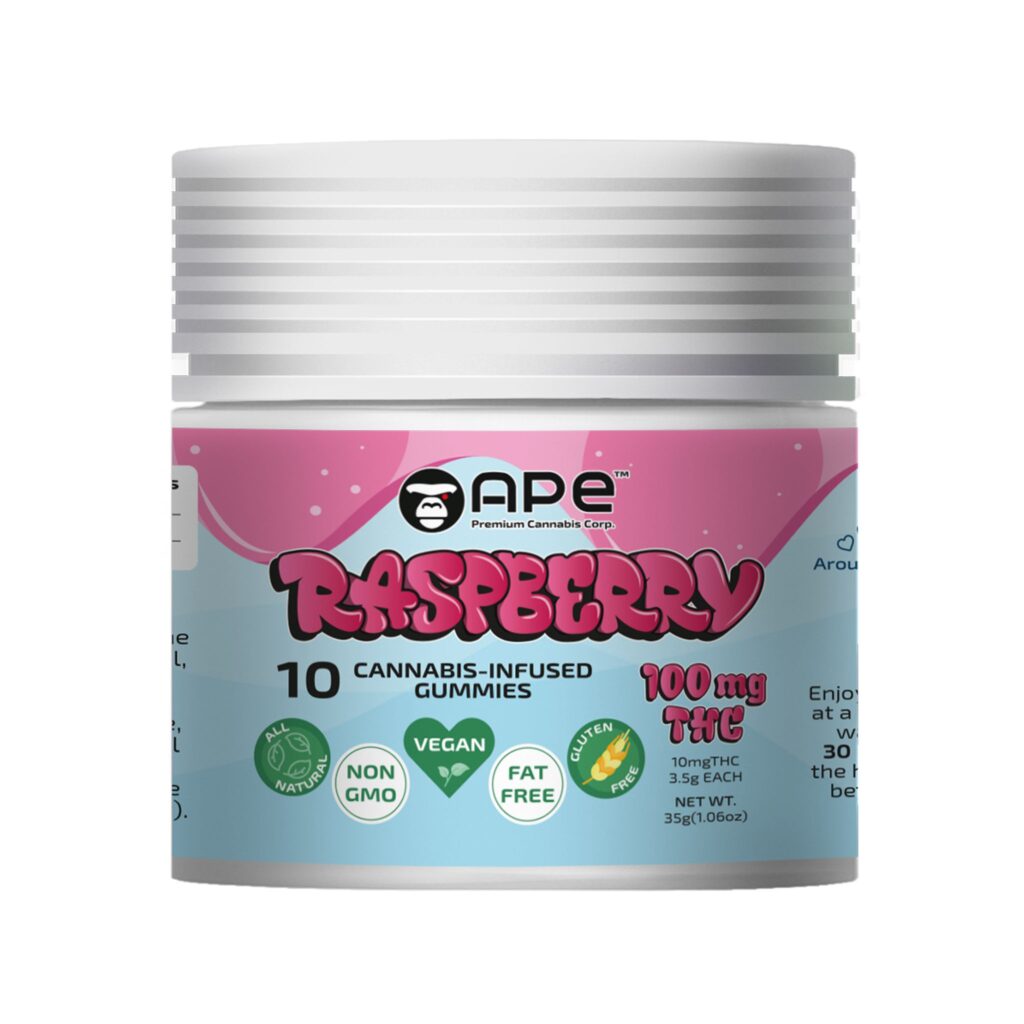Buy APE Raspberry Gummies 100mg | Quick Delivery | Order Now | LA Rush